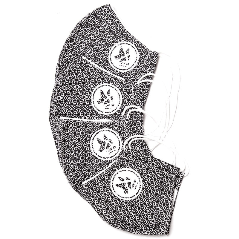 WASHABLE MASK "FACE MASK 01" BLACK FANTASY WITH GREYHOUND LOGO | Code ...